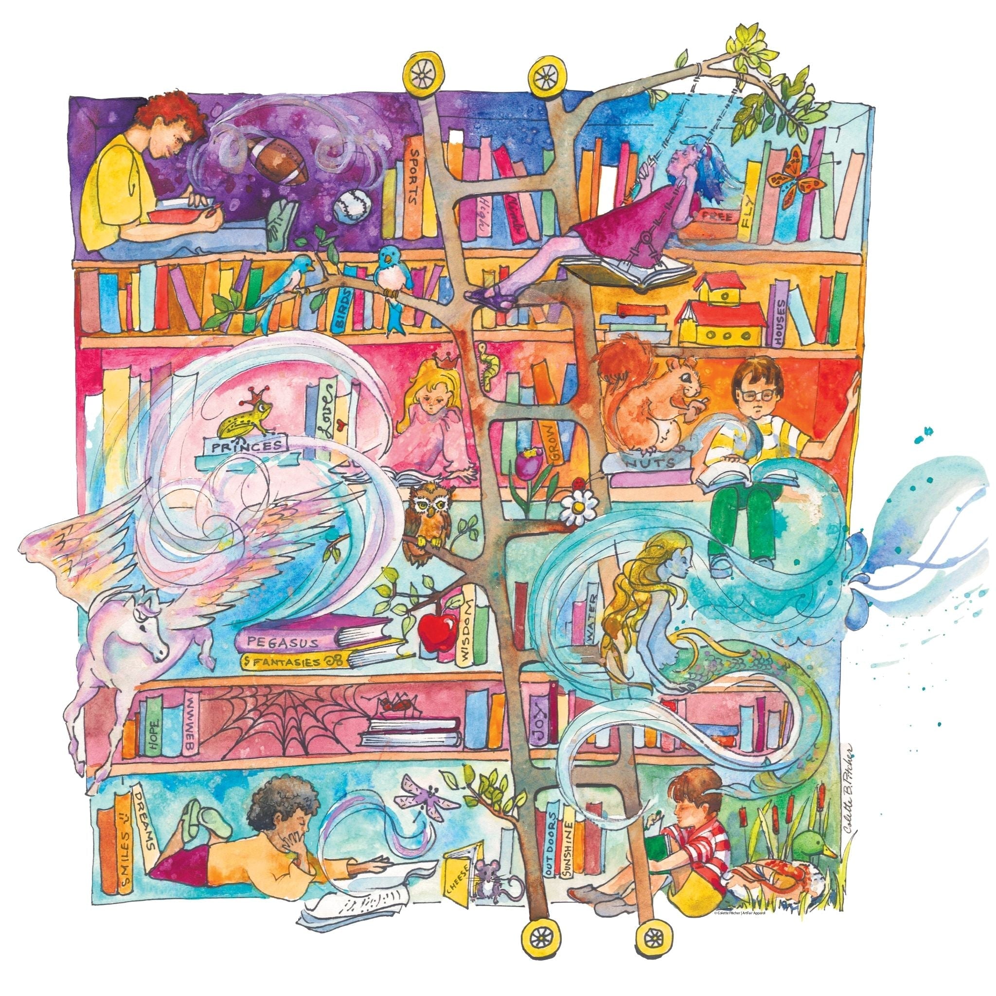 Magical Library by Colette – ArtFair Apparel