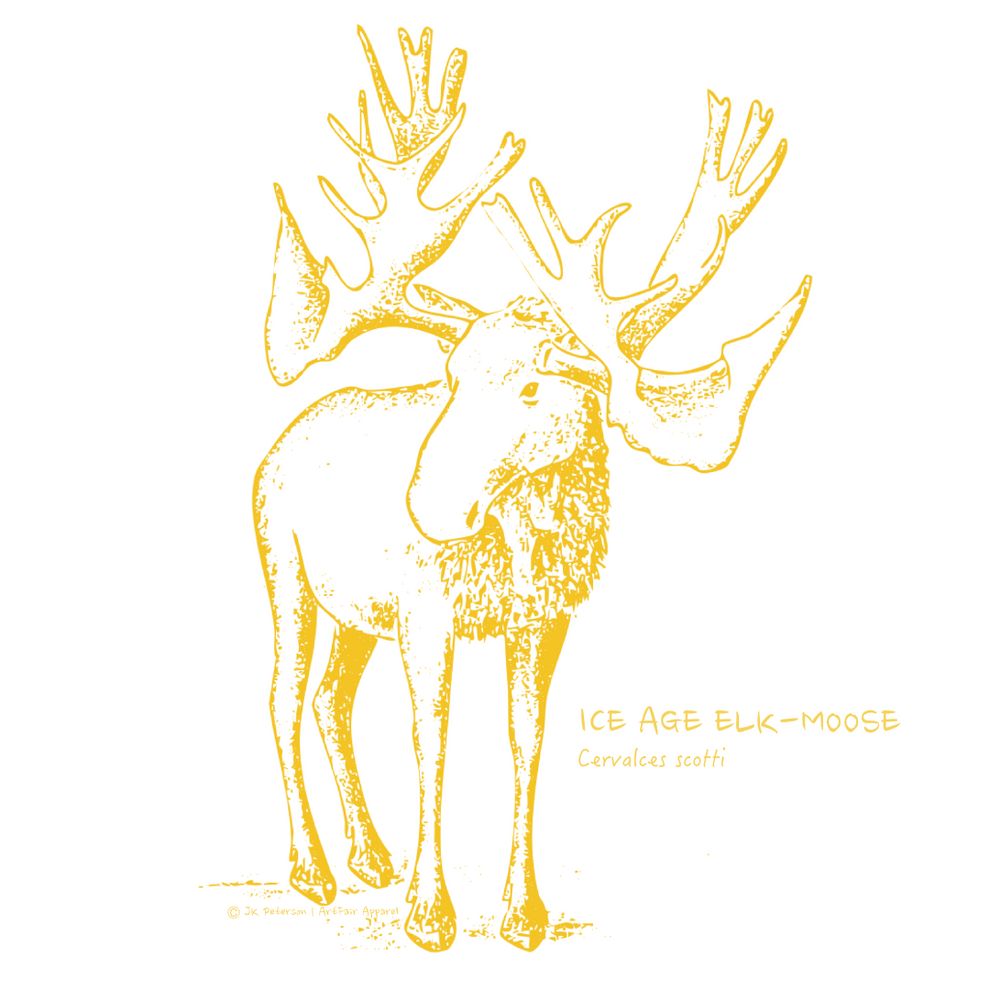 Ice Age Elk-Moose T-Shirt by Judy – ArtFair Apparel